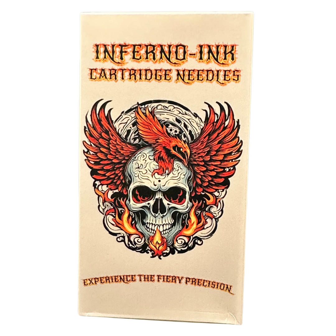 INFERNO-INK CARTRIDGE NEEDLES- STANDARD ROUND MAGNUMS #10 LONG TAPER ...