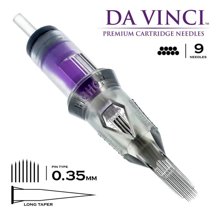 Bishop Da Vinci V2 Cartridge Curved Magnum Shader 20/Box - Bleeding Ink ...
